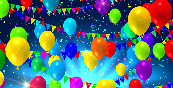 Balloons Kids Background, Motion Graphics | VideoHive